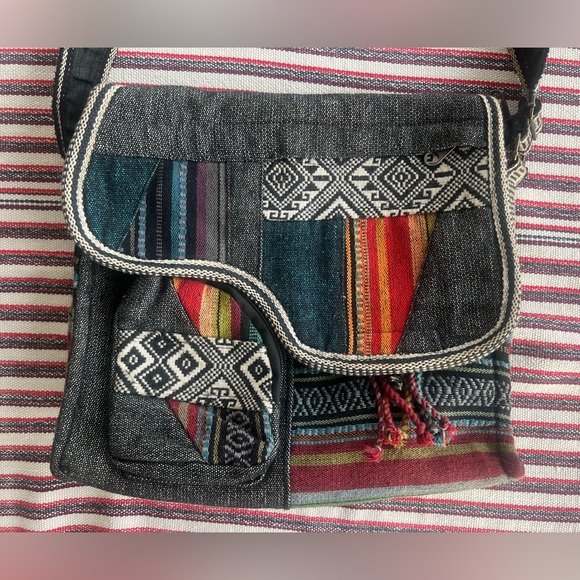 Ethno Earth | Bags | Ethno Earth Woven Patchwork Crossbody Boho Messenger Bag | Poshmark